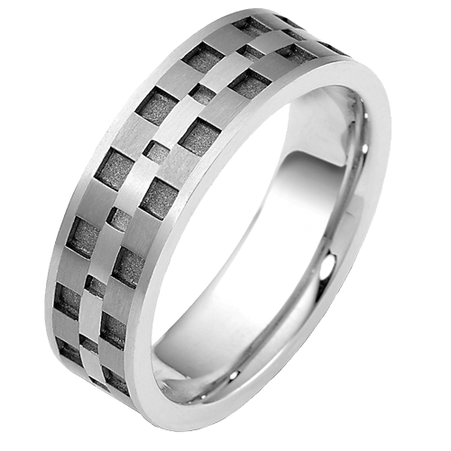 Geometric Designed Men’s Ring - Engagestudio