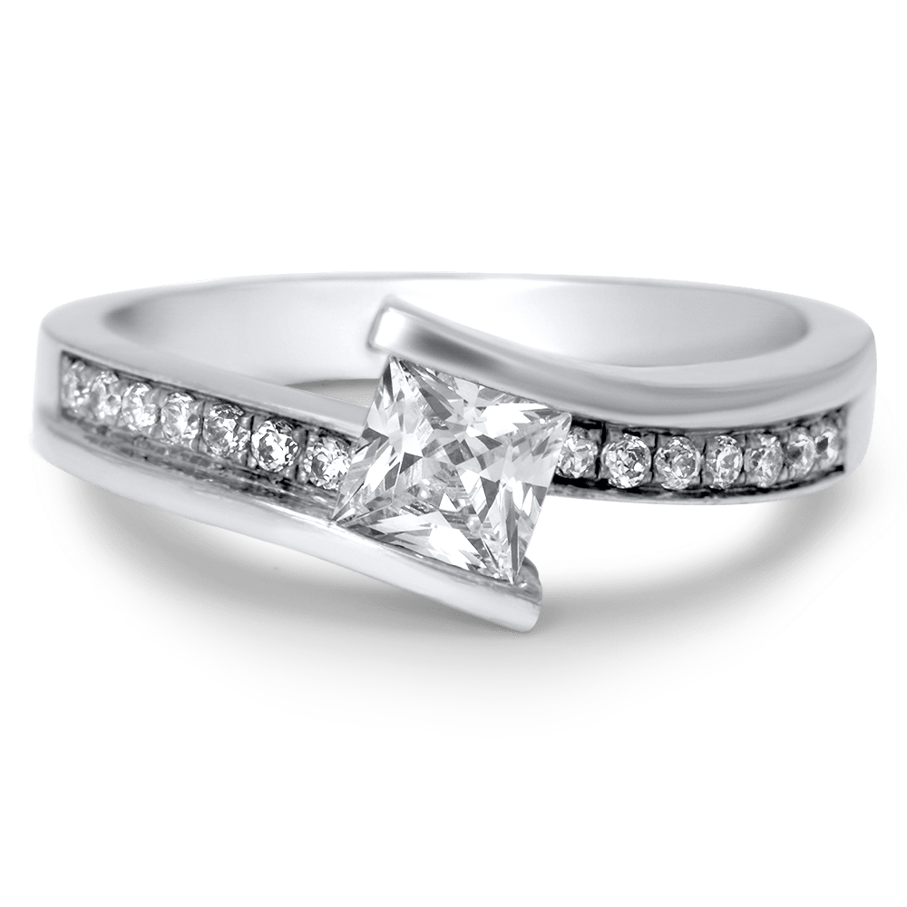 Bypass Multi-Stone Engagement Ring - Engagestudio