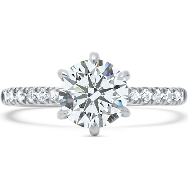 6-Prong Round Engagement Ring - Engagestudio
