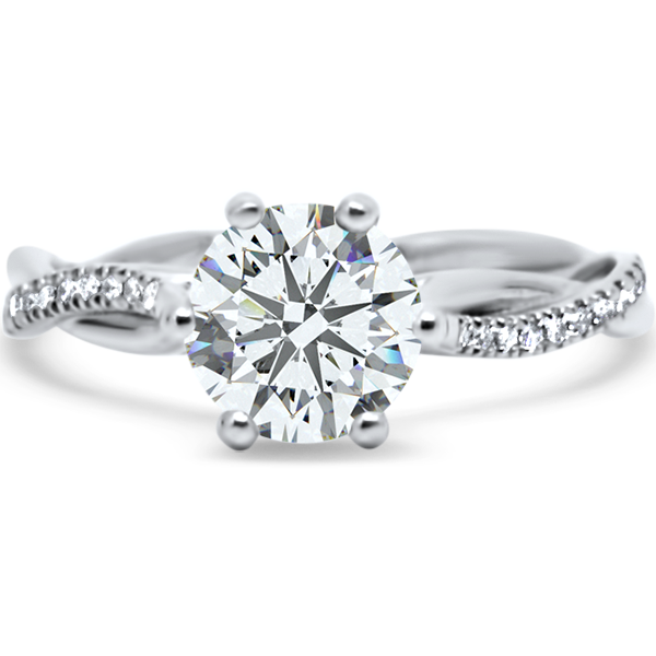 Criss-Cross Engagement Ring - Engagestudio